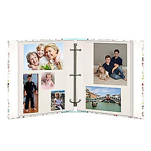 Pioneer Photo Albums TR-100D Explosion Magnetic 3-Ring Photo Album 100 Page, Bold Flower