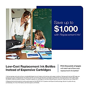 Epson EcoTank ET-2850 Wireless Color All-in-One Cartridge-Free Supertank Printer with Scan, Copy and Auto 2-Sided Printing - Black, Medium