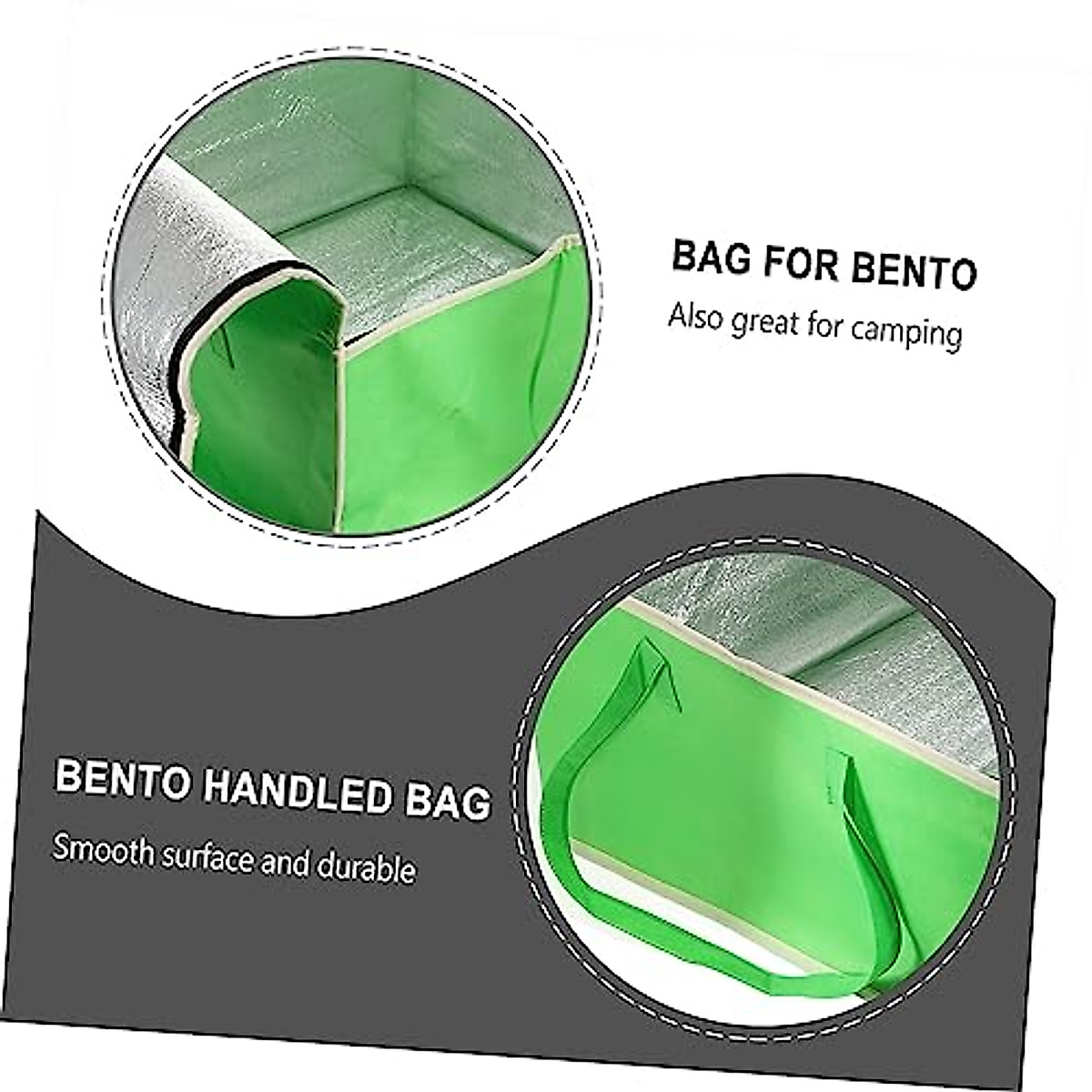 ULTECHNOVO Insulated Food Delivery Bag 1pc Catering Delivery Food Warmer Reusable Shopping Camping Tote Storage Camping Coolers Pizza Insulation Tote Lunch Lunch Box Aluminum