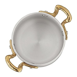 Ballarini ServInTavola 4.3-inch Mini Dutch Oven, Made in Italy,Silver