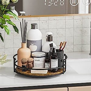 Lazy Susan Organizer, Lazy Susan Turntable for Cabinet, Spice Racks for Kitchen, 360 Degree Turntable Lazy Susan for Refrigerator, Bathroom Organizer