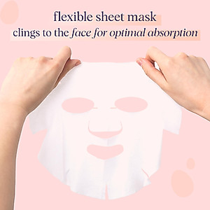 SpaLife Spring & Easter Facial Masks (9Pack) - Hyaluronic Acid, Collagen, Vitamin C Infused - Reduces Dark Circles, Hydrates, Firms Skin - Skin Care Masks for Puffiness, Fine Lines & Wrinkles