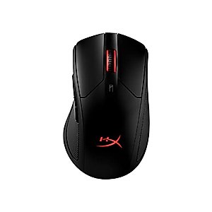 HyperX Pulsefire Dart - Wireless RGB Gaming Mouse, Software-Controlled Customization, 6 Programmable Buttons, Qi-Charging Battery up to 50 hours - PC, PS4, Xbox One Compatible,Black