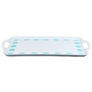 Reston Lloyd Rectangular Melamine Serving/Ottoman Tray, South Beach