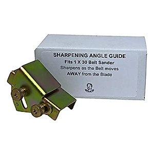 Knife Sharpening Angle Guide for 1 x 30 Sander - Sharpen as belt moves AWAY from blade