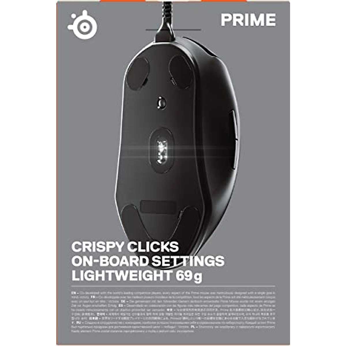 SteelSeries Prime - Esports Performance Gaming Mouse – 18,000 CPI TrueMove Pro Optical Sensor – Magnetic Optical Switches