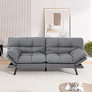 Hcore Bed,Light Grey Futon Couch Small Sofas