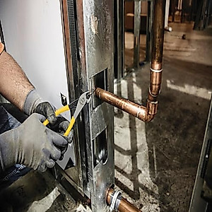 Klein Tools D2000-49 Pliers, Diagonal Cutting Pliers with Heavy-Duty Cutting Knives, Short Jaws and Dual Material Grips, 9-Inch