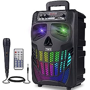 E I F E R Compact Bluetooth Speaker with Microphone - Portable Wireless Speaker for Hands-Free Rechargeable Battery with 4 Hours Playtime - Compatible with Smartphones and Tablets