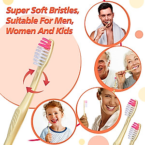 Tessco 1000 Pcs Disposable Toothbrushes Bulk Individually Wrapped Manual Soft Bristle Travel Toothbrushes Single Use Toothbrush for Homeless Hotel Toiletries Camping Office(Yellow)