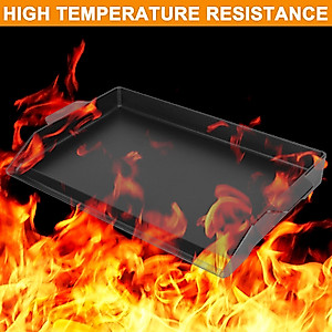 Universal Griddle Insert for Gas Grill, Cast Iron Flat Top Griddle for Outdoor Grill, Charcoal Grill, Camp Chef/Weber/Charbroil/Nexgrill/Kenmore Big Gas Grill Griddle Etc. All Gas Grills 23" x 16"