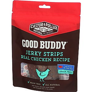 Castor & Pollux Good Buddy Jerky Strips Real Chicken Recipe Grain Free Dog Treats, 4.5-oz bag