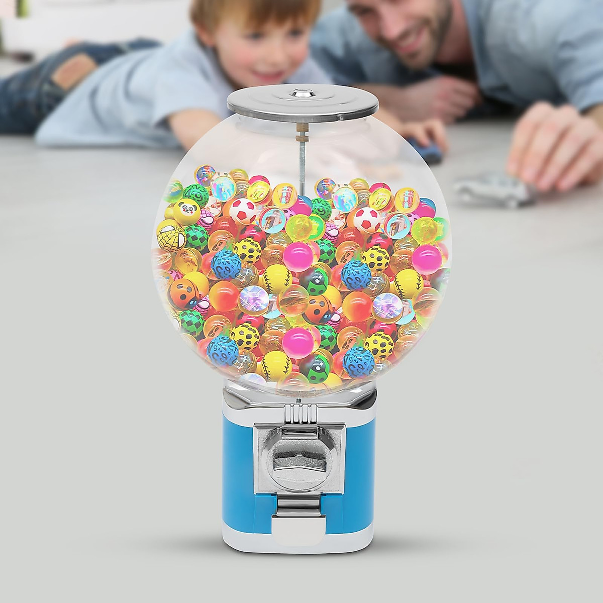 Gumball Machine Big Bubble Gumball Dispenser Machine 1.26in Ball Bulk Vending Machine w/Key Classic Bubble Capsule Toys Candy Dispenser Vending Machine