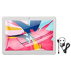Garsentx Tablet for Portable Entertainment, 10.1in Tablet, 6GB RAM 128GB, 1080p HD IPS Display, Deca Cores Processor, 2.4G 5G WiFi, Android 10.0, 8800mAh,WiFi, Calling Tablet, Rose(US)