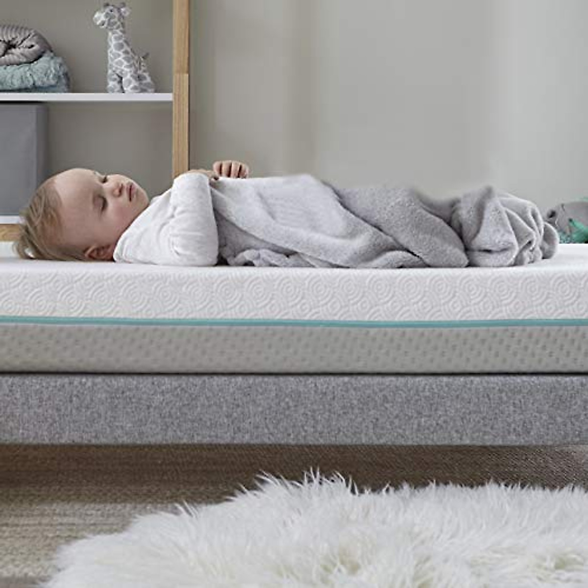 Tempur-Pedic TEMPUR-Dream 2-Stage Waterproof Baby Crib and Toddler Mattress - Made in USA, 52"x28"