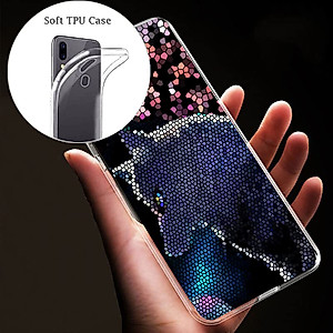 KJYFOANI for Infinix Note 30 Case with 2 x Tempered Glass Screen Protector, Transparent Shockproof Solf Silicone Protection Case for Infinix Note 30, Case for Women Men, (6.78") - Collage