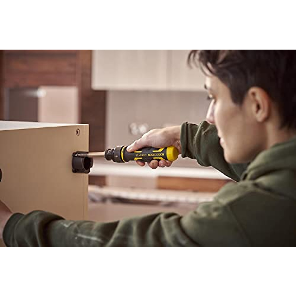 STANLEY Ratchet Screwdriver Speed Drive + 3X Bits