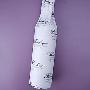 MR FIVE 100 Sheets White with Black Thank You Tissue Paper Bulk,20" x 14",Black Thank You Tissue Paper for Packaging and Gift Bags,Black Thank You Packaging Tissue Paper for Small Business