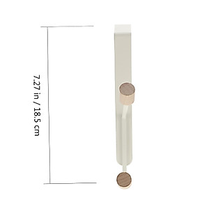 Zerodeko 18 Pcs Coat Hook Behind Door Behind Door Hooks Over Door Towel Hanger Hooks for Hanging Coats Over The Door Coat Hook Storage Hangers Storage Hook White Hook Rack Wood Hook up