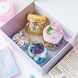 LET'S RESIN Jar Resin Molds Silicone, Pudding Jar Resin Molds with Lid, Epoxy Molds Silicone for Storage Bottle,Candle Holder,Candy Container, Epoxy Resin Casting Craft,Flower Pot, Gifts