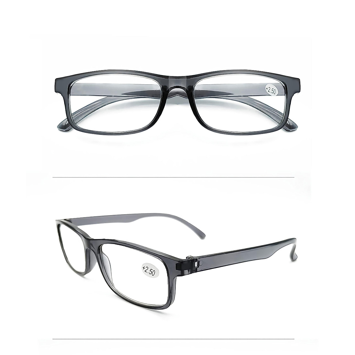 Voitead HD reading glasses men anti-blue light anti-fatigue fashion middle-aged and elderly glasses 1.5