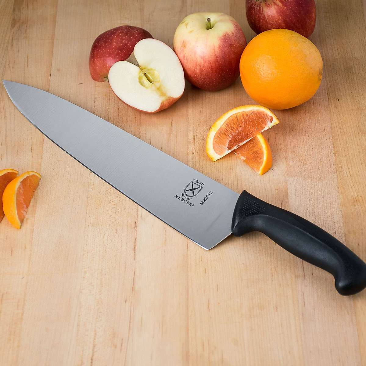 Mercer Culinary M22612 Millennia Black Handle, 12-Inch, Chef's Knife