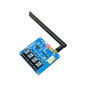 GatePi 4 Channel - LoRa Based Relay Board 4 Channel Relay with LoRa Module Based on Raspberry Pi 2040 Smart Data Transmission LoRa Module, Transmission up to 5 KM (915MHz)
