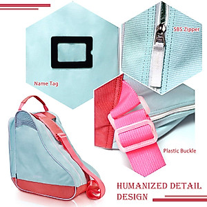 TOPOWN Roller Skates Bag for Men Inline Skate Bag for Women Premium Ice Skate Bag for Child/Adult Up to Size 12(US)