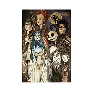Shruan Tim Burton Edward Scissorhands Canvas Poster Bedroom Decor Sports Landscape Office Room Gift Unframe-style 16x24inch(40x60cm)