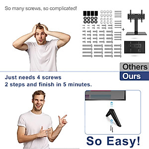 [Upgraded Version] TV Base Stand for TCL 28" 32" 40" 43" 49" 50" 55" 65 inch Roku TV Legs, TV Legs for TCL Roku TV Stand Legs with Screws Set