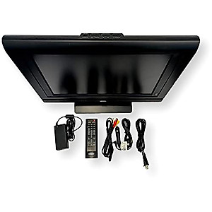 Jensen JE1908 HD 19" Flat Panel LCD TV; Wide Viewing Angles; High-Output Speakers; Metal Framed Interior; VGA and Component Video; Also Includes Aux, S-Video, TV, and Antenna in (Renewed)