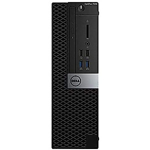 Dell OptiPlex 7040-SFF, Core i5-6500 3.2GHz, 8GB RAM, 480GB Solid State Drive, DVD, Windows 10 Pro 64bit, (Renewed)