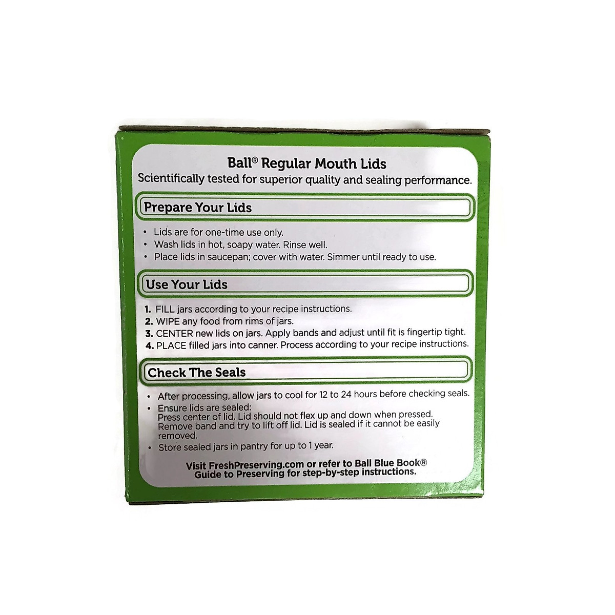 Ball Regular Mouth Jar Lids 4 pack