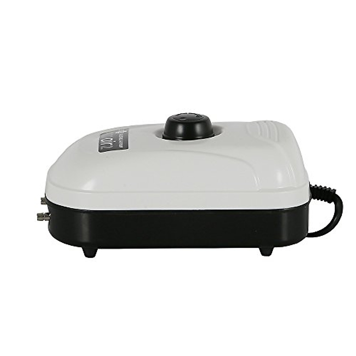 EcoPlus ECOair2 Adjustable Air Pump 126 GPH - 3 Watt with Two Outlets, Grey/Black