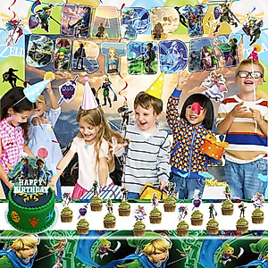 Legend Party Supplies, Legend Birthday Party Decorations Include Banner, Hanging Swirls, Tablecloth, Backdrop, Balloons, Cake Toppers, Legend Party Favors