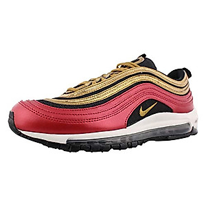Nike womens Air Max 97 Trail Running Shoes, University Red/Metallic Gold, 6.5