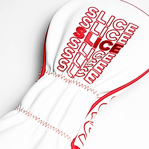 Pins & Aces Slice Driver Head Cover - Premium, Hand-Made Leather Driver Headcover - Funny, Tour Quality Golf Club Cover - Style and Customize Your Golf Bag