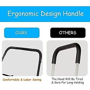 Deluxe Folding Shopping Cart with Four Wheels- 90 lb Capacity，Folding Shopping Cart, Utility Cart for Grocery Laundry Book Luggage Travel