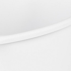 Sterilite 10358006 3 Gallon/11.4 Liter Wastebasket, White with Titanium Inserts, 6-Pack