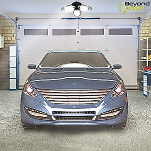 Ontel Beyond Bright LED Ultra-Bright Garage Light - 3 Adjustable Panels, Energy Efficient, Easy to Install, Durable and Long-Lasting Light for Garages, Warehouses and More
