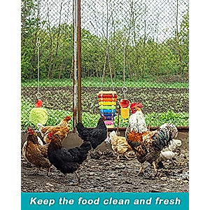 Woiworco 6 Packs Chicken Toys for Coop, Chicken Xylophone Toy for Hens, Chicken Ladder Swing Toys, Chicken Pecking Toys, and Vegetable Hanging Feeder for Chicken Bird Parrot Chicken Coop Accessories