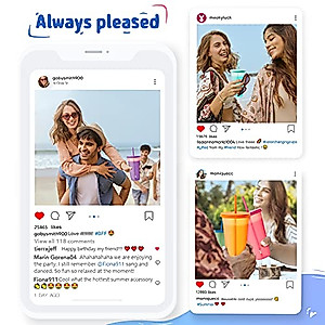 Meoky Plastic Cups with Lids and Straws - 6 Pack 24 oz Color Changing Cups with Lids and Straws Bulk, Reusable Cups with Lids and Straws for Adults Kid Women Party, Cute Cold Cups for Iced Coffee