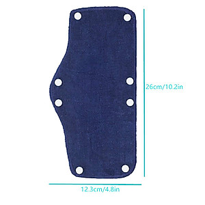 IPXEAD 6PCS Hard Hat Sweatband, Cotton Hard Hat Liner, Reusable hardhat sweatbands(Blue)