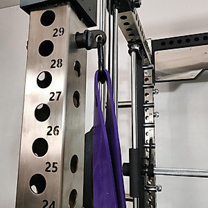 HUVIOVED Power Racks for Home Gym Fitness Equipment Accessory, Fits on 3" X 3" Tube Power Cage with 1" Hole