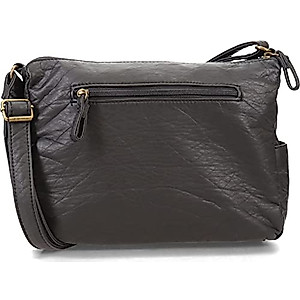 Bueno Women's, Elephant Washed Hobo BLACK NS