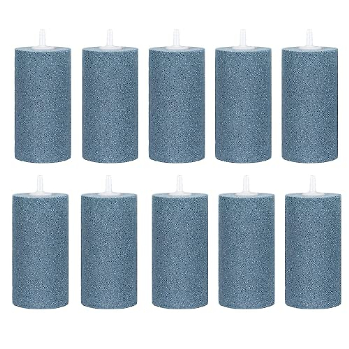 Simple Deluxe 4 x 2 Inch Large Air Stone for Aquarium, Fish Tank and Hydroponics Air Pump, 10 Pack,Blue
