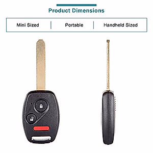 SELEAD 3 Buttons Keyless Entry Remote Control Car Key Fob Clicker Transmitter fit for Honda for Pilot 2005-2008 Antitheft Keyless Entry Systems 35111-S9V-325-2 CWTWB1U545-2 1pc US Stock
