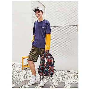 ISaikoy Game Plants vs. Zombies Backpack Shoulder Bag Bookbag School Bag Daypack Satchel Laptop Bag Color Red21