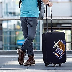 MININOVA Travel Luggage Cover Suitcase Protector Fits 27-30 Inch Luggage, Journey L, MVLC0103