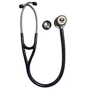 Lanescope Convertible Cardiology Stethoscope by Lane Instrument, Multiple Colors Available (Black)